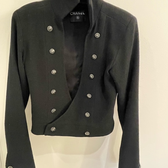CHANEL | Jackets & Coats | Chanel Crop Jacket | Poshmark